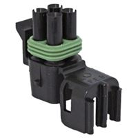 WEATHER PACK CONNECTOR HOUSING 4 POS. SQUARE, FEMALE 12015798 - Ram ...