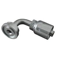 SAE CODE 61 FLANGE HEAD 90° EL 3/4" FLANGE , 3/4" HOSE - Ram Products