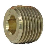BRASS PIPE COUNTERSUNK PLUG, HEX DRIVE 1/4" - RAM Products