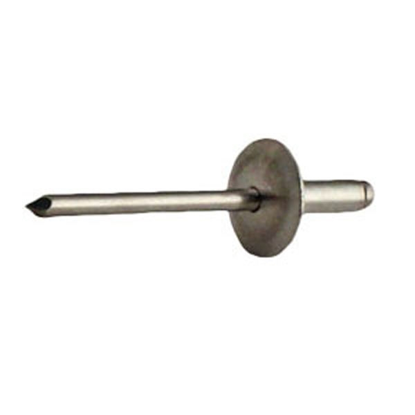 RIVET LARGE FLANGE ALUM/ALUM 3/16" DIAMETER GRIP .062-.250 - Ram Products