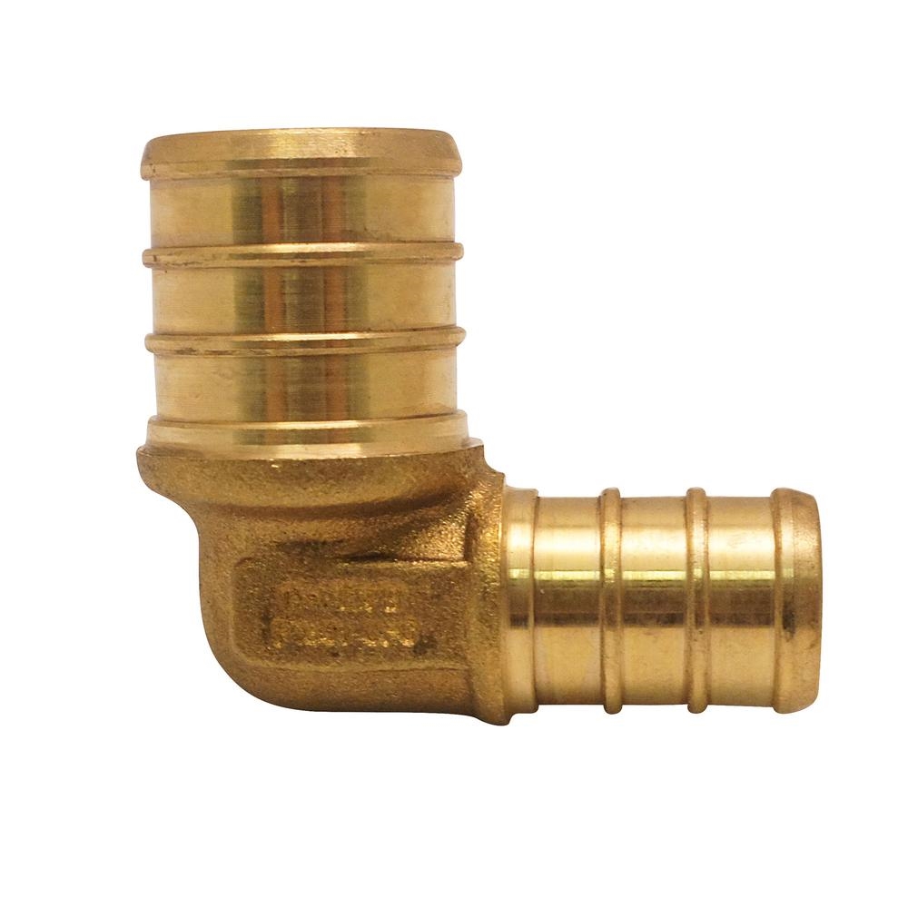 BRASS PEX ELBOW, 1/2" PEX BARB X 1/2" PEX BARB - Ram Products