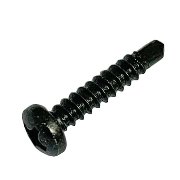 TEK SCREW PHILLIPS PAN HEAD #10 X 1" , BLACK - Ram Products